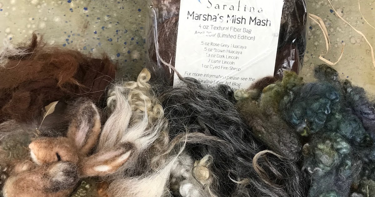 Sarafina Fiber Art: Marsha's Mish Mash Texture Fibers April 2017