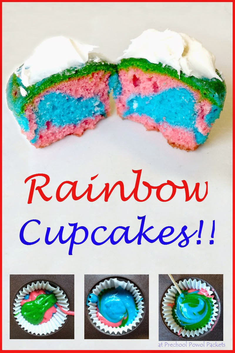 Rainbow Cupcakes! | Preschool Powol Packets