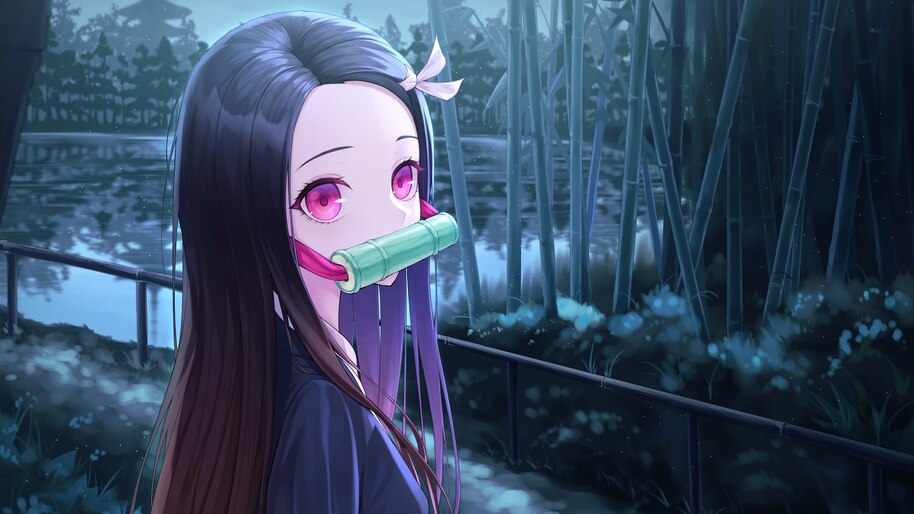 Nezuko Kamado, Kimetsu no Yaiba, 8K, #201 Wallpaper PC Desktop