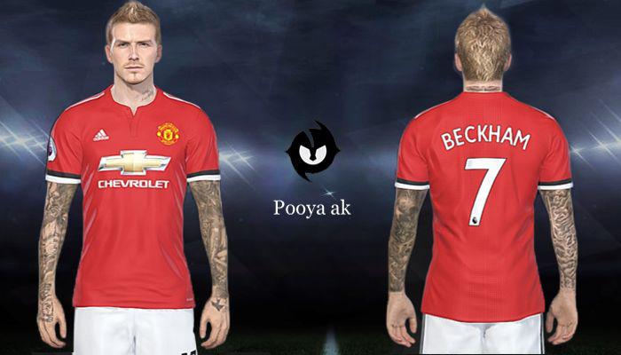 pes-modif: PES 2018 Beckham (Best) Tattoo and Face By Pooya AK
