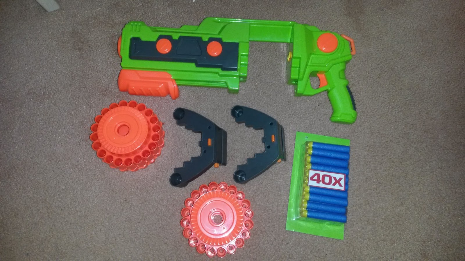 Outback Nerf: Review: Buzz Bee Double Drum (15m) [Barbarian]