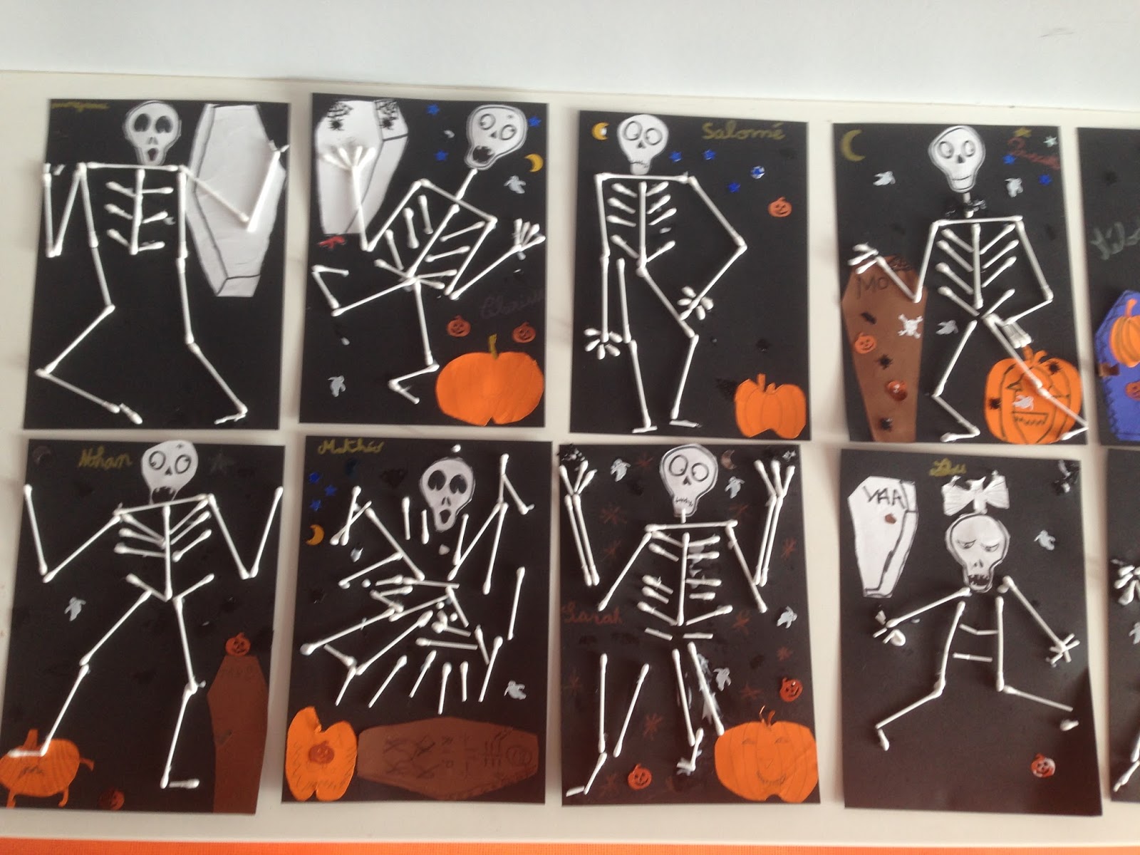 La boite à idées de l' atelier 3B* * *: Squelettes d'halloween