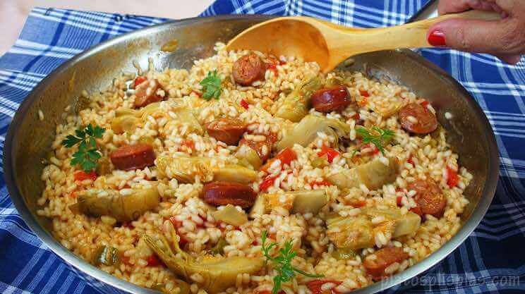 Arroz con chorizo