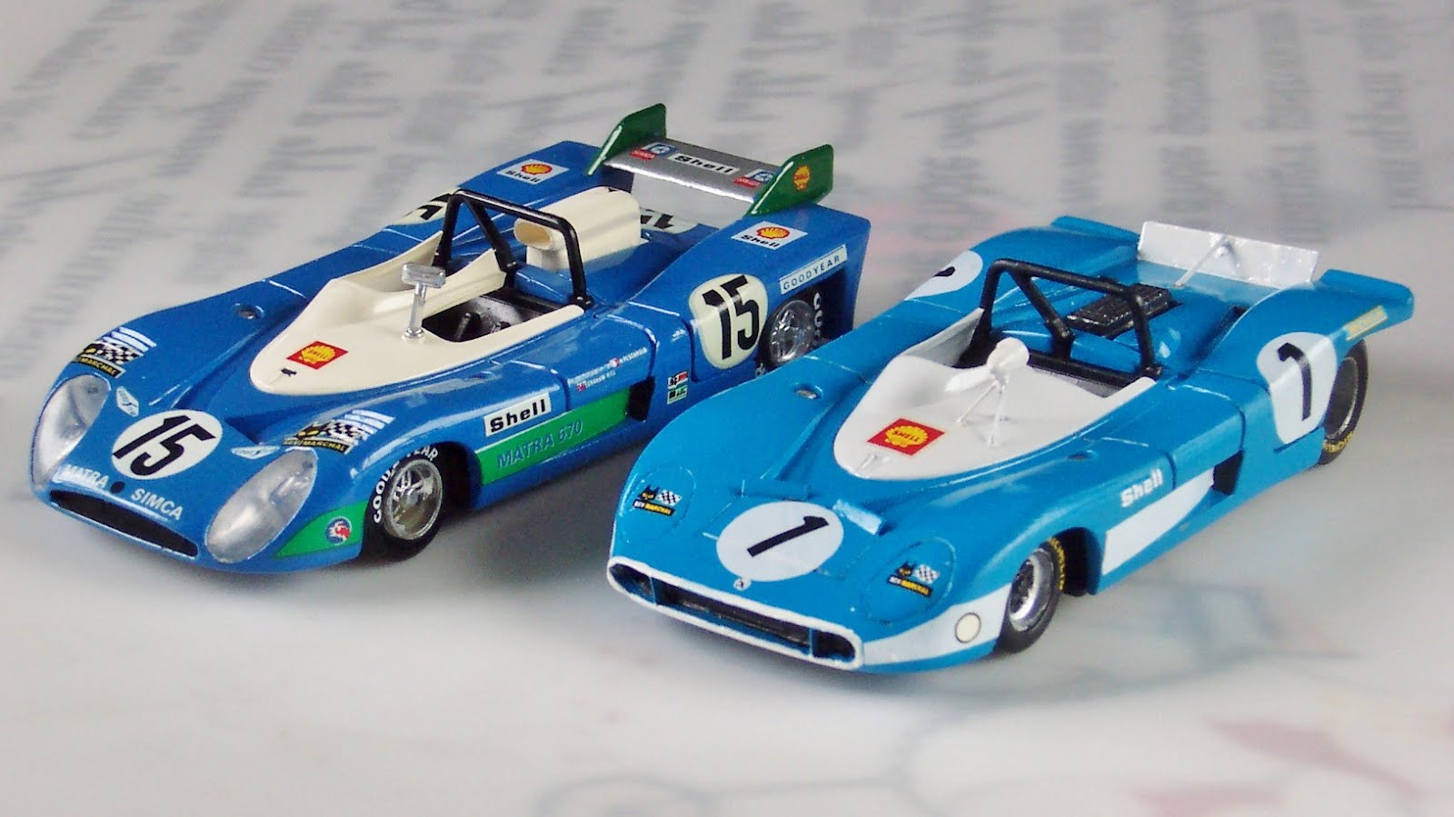 Modifications of 1:43 models: Matra