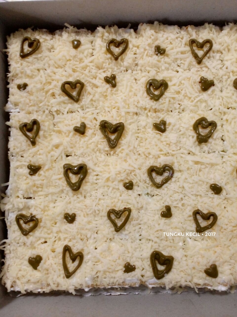 Cake Potong Pandan | tungku kecil