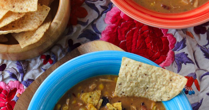 Chicken Nacho Soup | The Two Bite Club