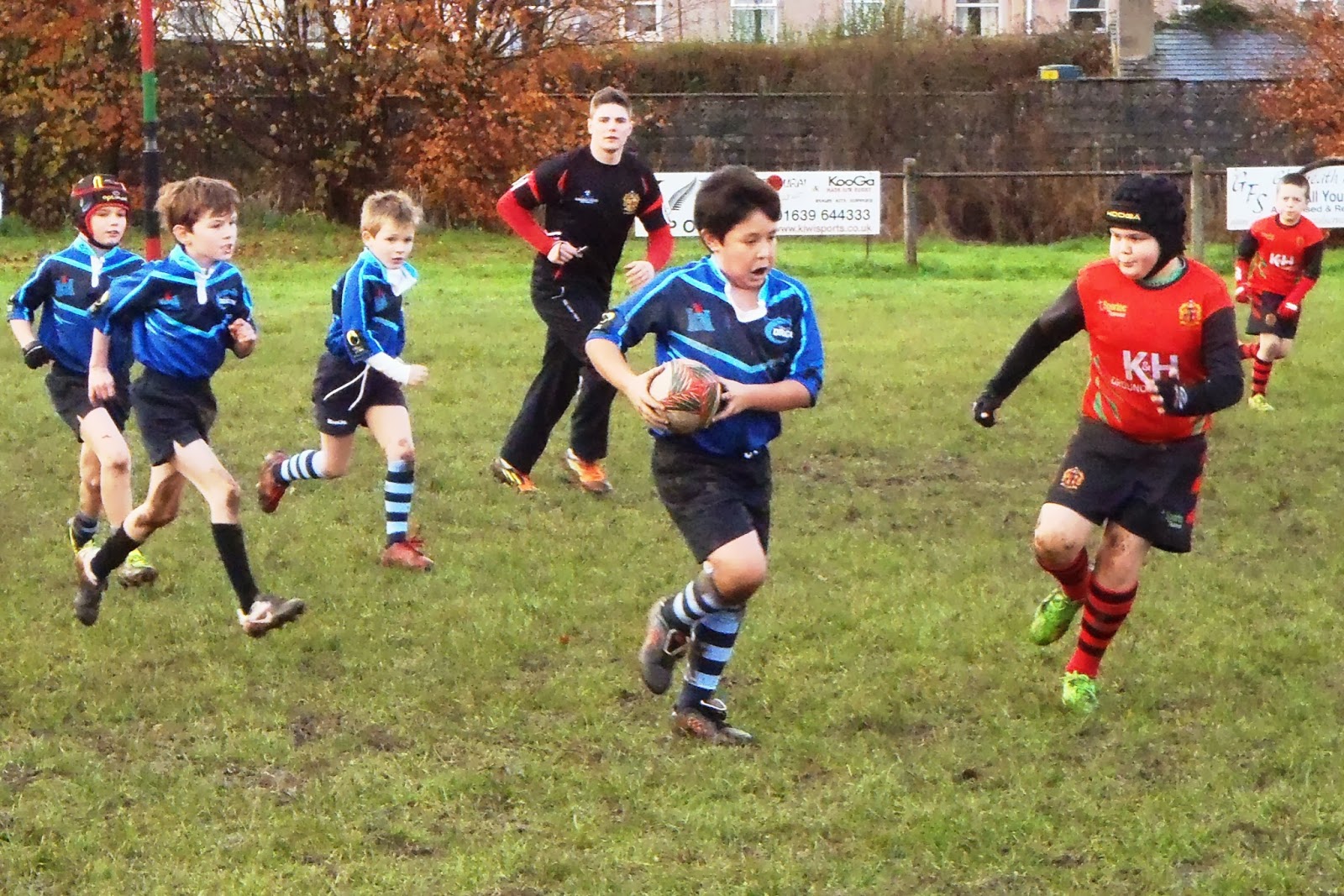 Mumbles Dragons Under 11's Rugby Team: Glynneath V Dragons (Away) 08/12/13