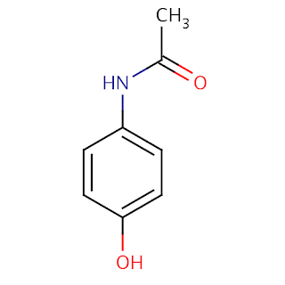 Acetaminophen ~ Structure of