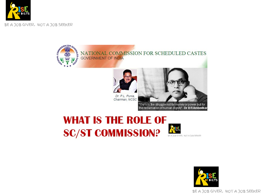WHAT IS THE ROLE OF SC/ST COMMISSION ? | RISE OF DALITS | Future ...