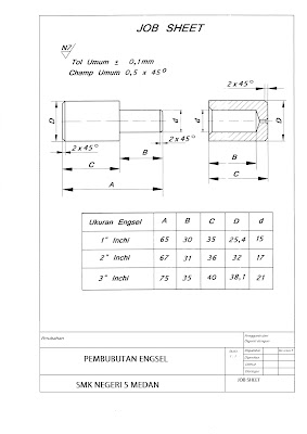 LETZON T : Job Sheet Teknik Pemesinan