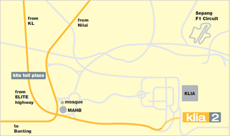 KLIA2 Actual Location (Maps) | MainProp.com