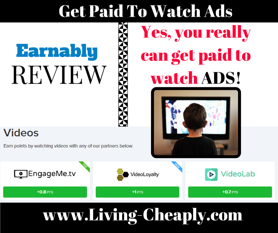 Earnably Review - Get Paid To Watch Ads | Living Cheaply