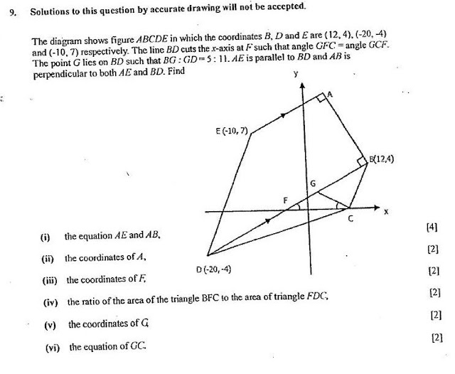Q9. Coordinate Geometry - Challenging O Level Additional Maths ...