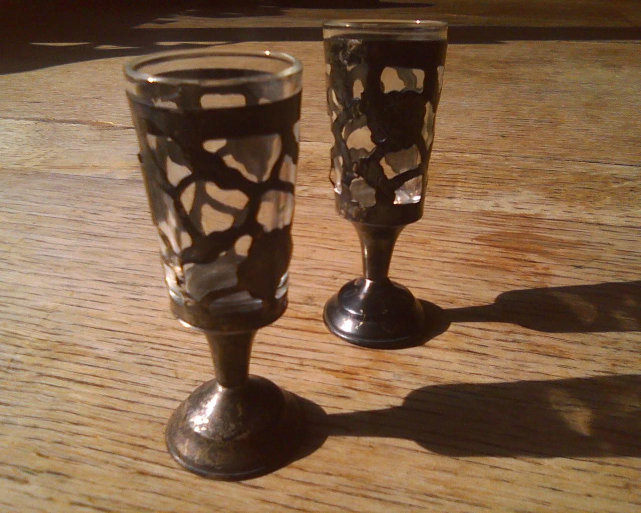 Teeny Vintage Sale Fancy Shot Glasses