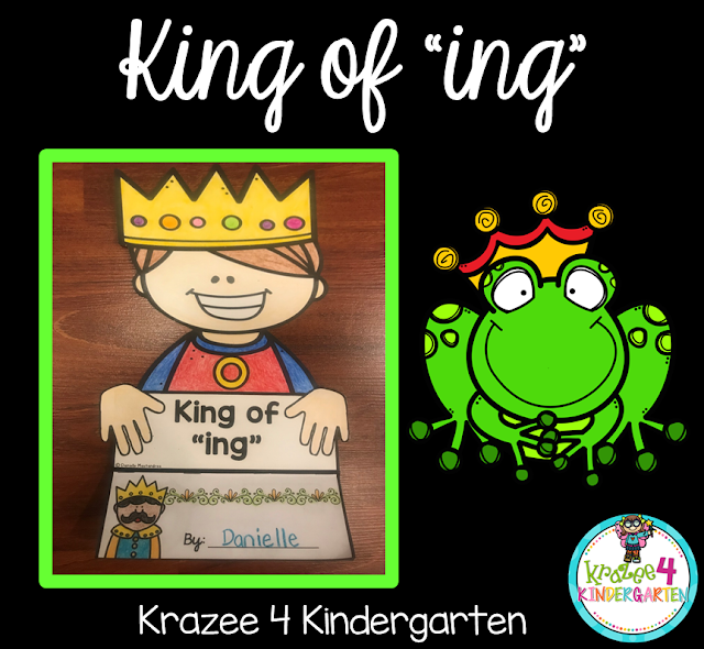 Krazee 4 Kindergarten: King of "ing" Mini Flipbook Activity ~WORD ...