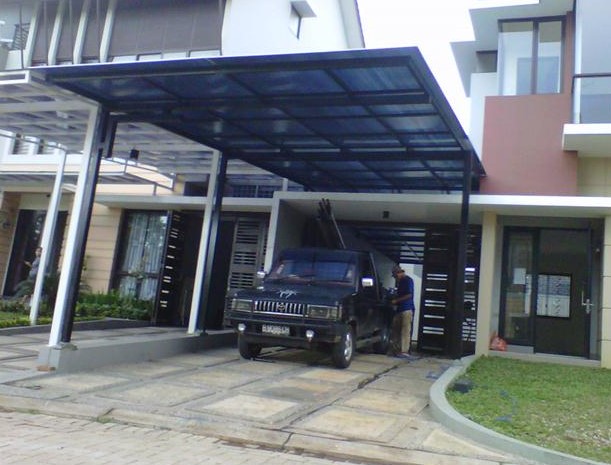 INSPIRASI..!! Inilah 42 Model Kanopi Garasi Rumah Minimalis Terbaru ...