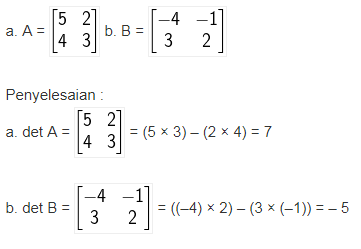 Determinan Matriks Ordo 5X5 Metode Kofaktor / Menentukan Determinan ...