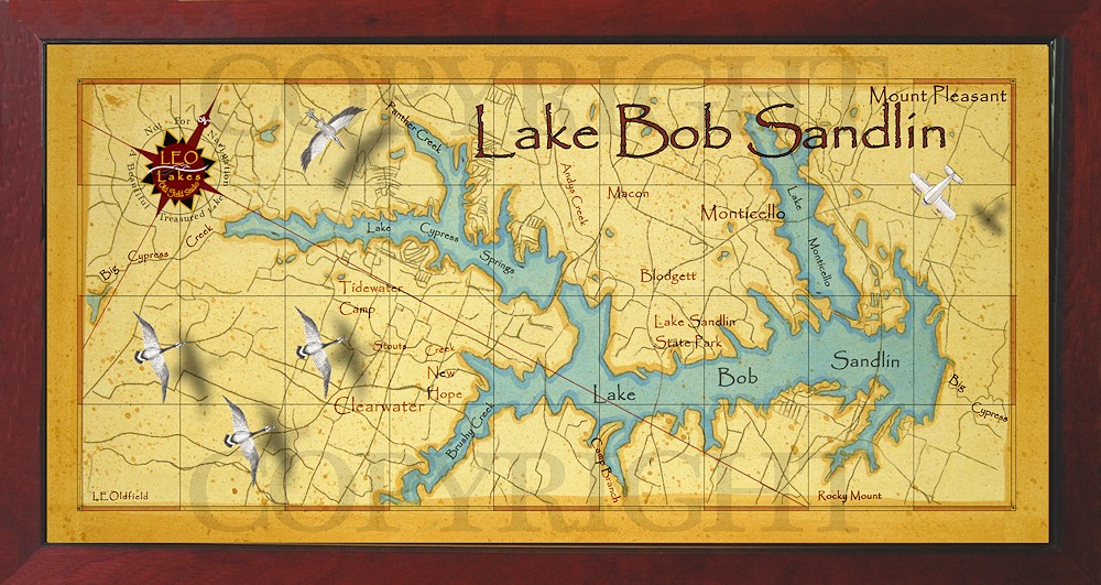 BaitRageous: Custom painting of Lake Bob Sandlin