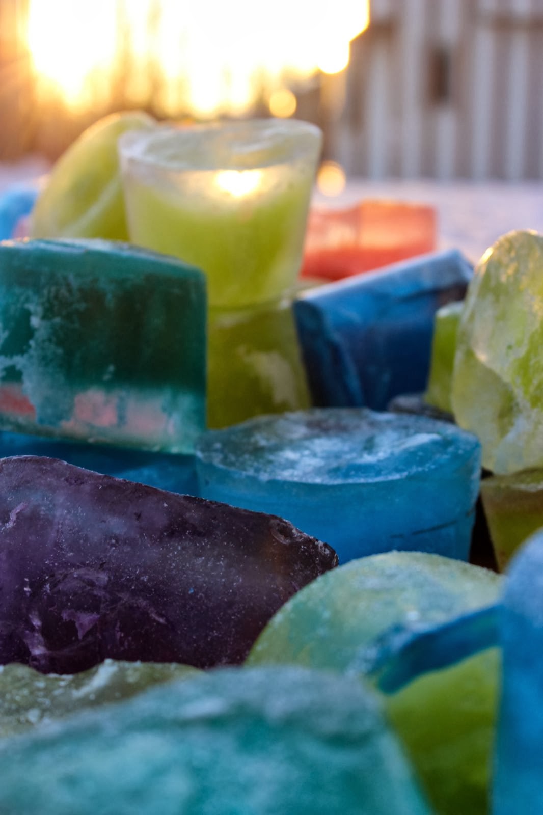 Mini Matisse: Colored Ice Blocks