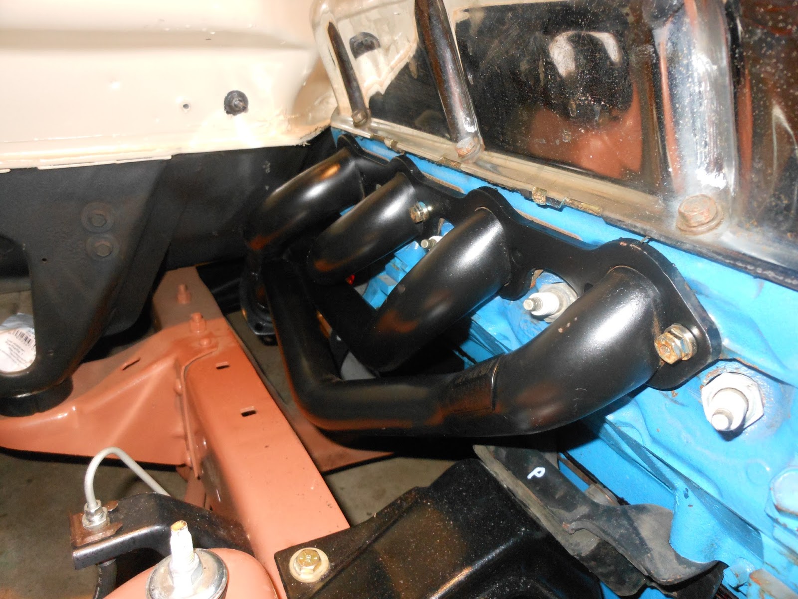 1967 Ford F100: 351 Windsor Headers for Bump Side F100