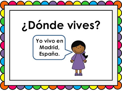 Mis clases de Español: ¿Cómo te llamas? ¿Dónde vives? ¿De dónde eres? Y5