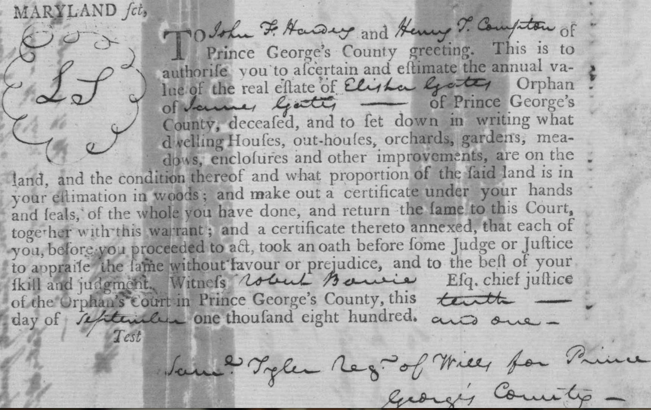 Deep Roots: Gates Family in Early Maryland: James Truman Gates ( -1794)