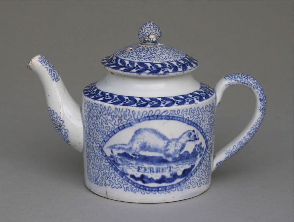 Dishy News - A Transferware Blog: FERRETS ON TRANSFERWARE