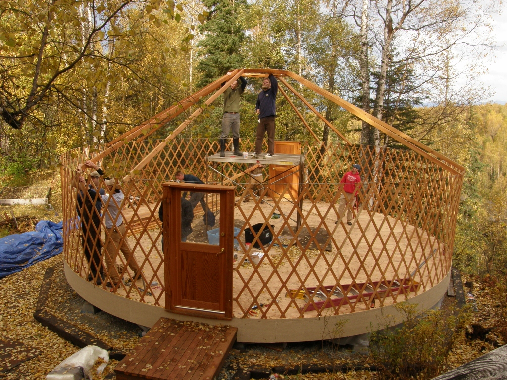 An Alaskan Family with a Yurt: Wecome Back Yurt