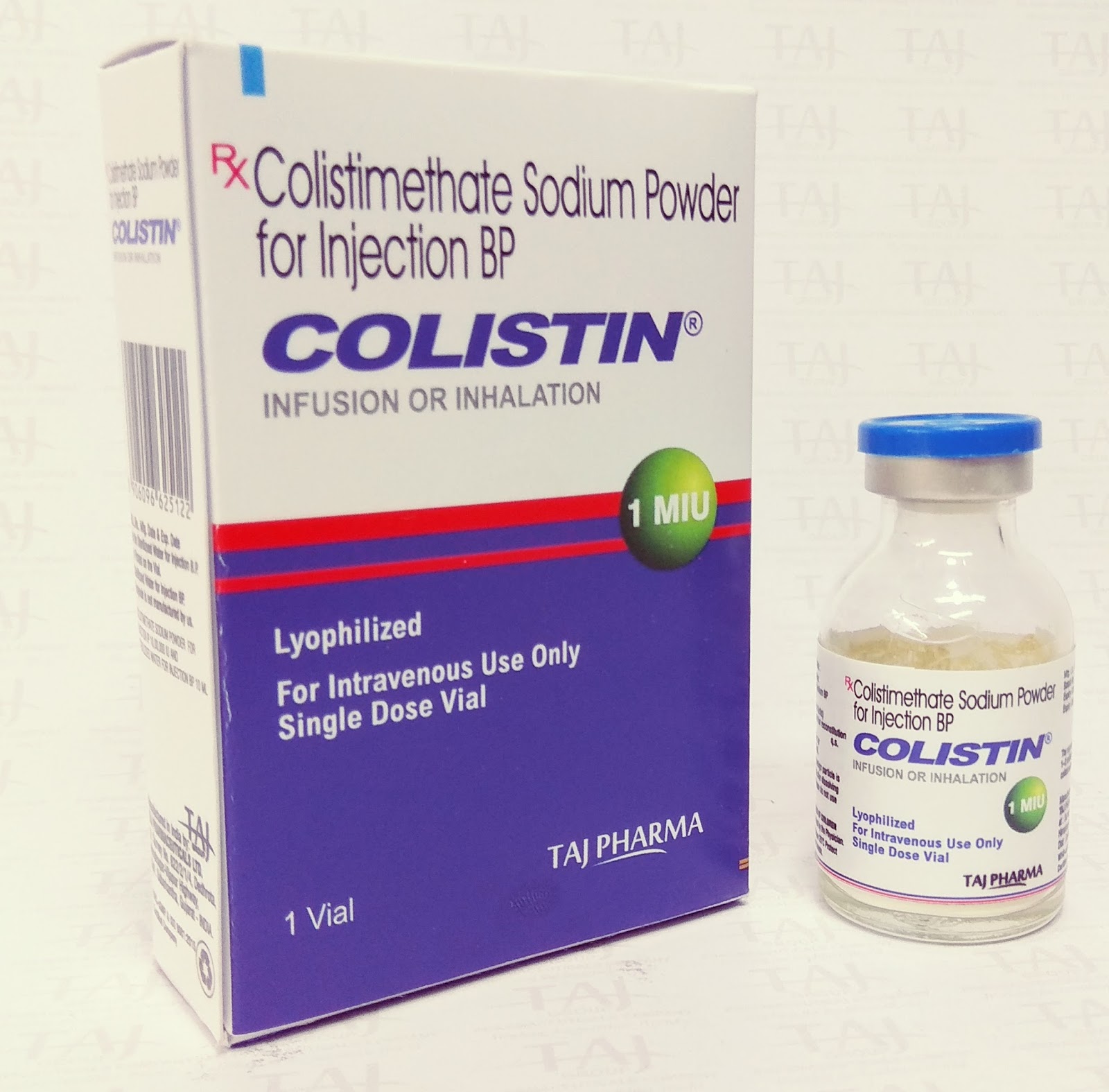Colistimethate Sodium 1 Million I.U. Powder for Solution for Injection ...