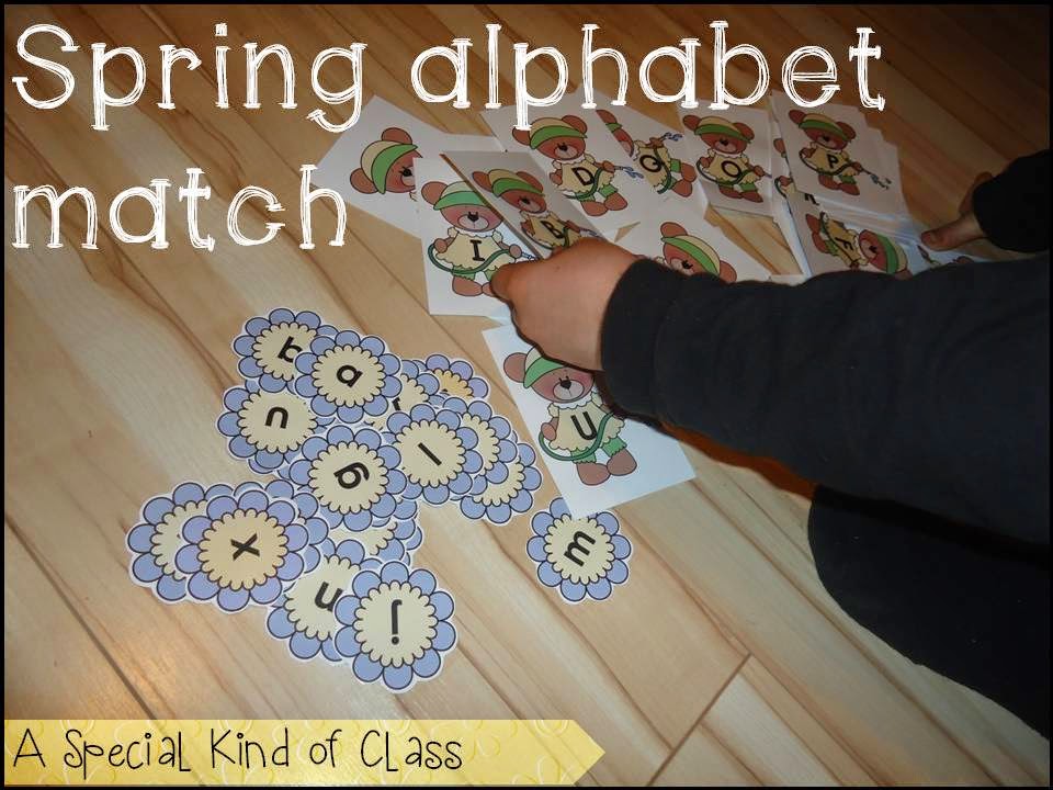 Freebielicious: Spring alphabet match