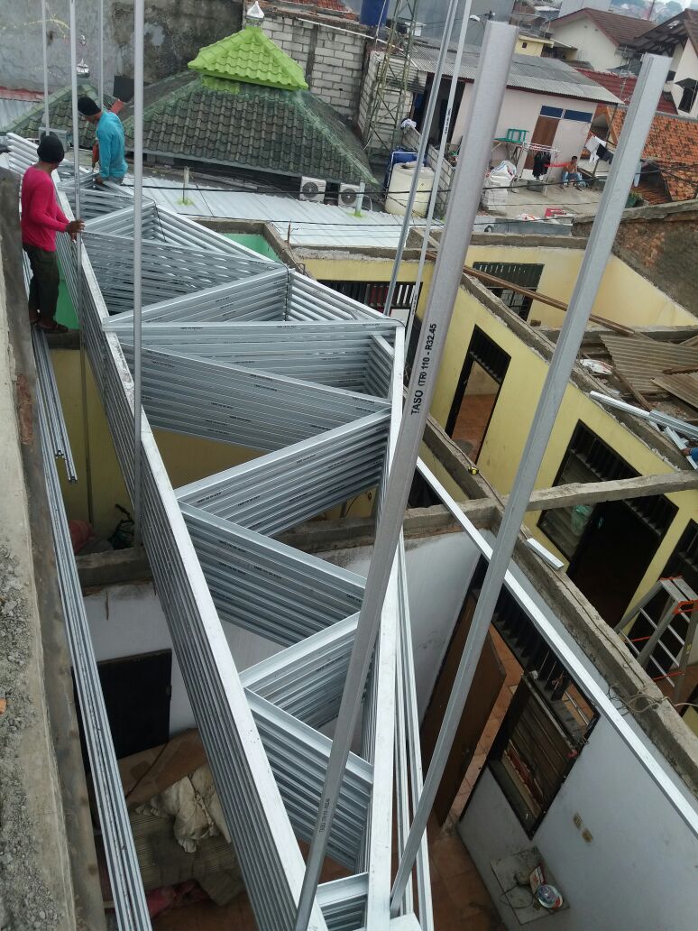 JASA BONGKAR ATAP DAN PASANG ATAP BAJA RINGAN TANGGERANG, JAKARTA,BOGOR ...