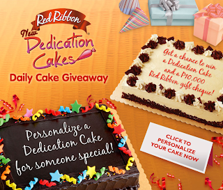 Promonoy: Red Ribbon Dedication Cake Promo