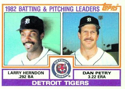 1983 Topps Blog: #261 1982 Detroit Tigers