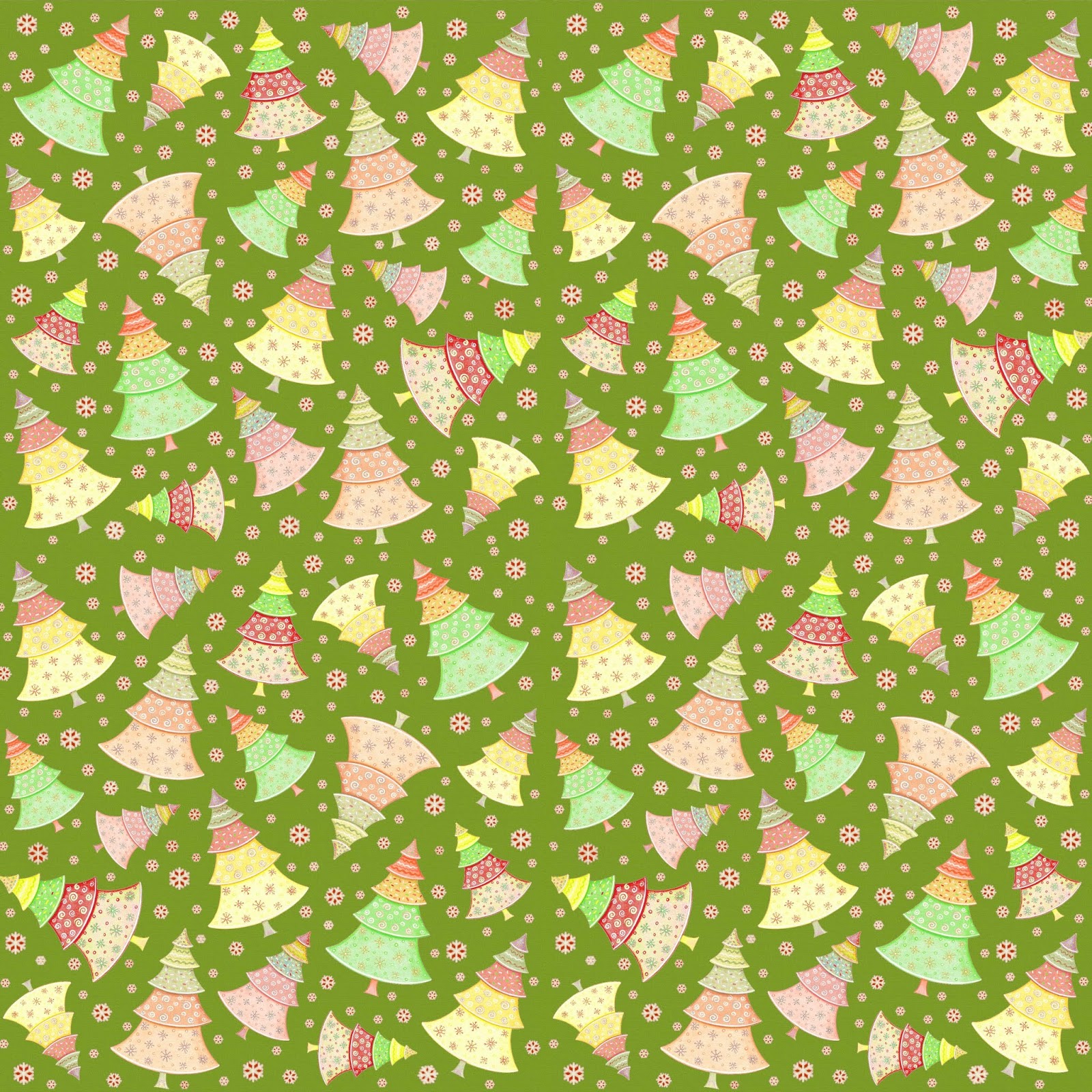 Christmas With Trees Free Printable Papers. - Oh My Fiesta! In English