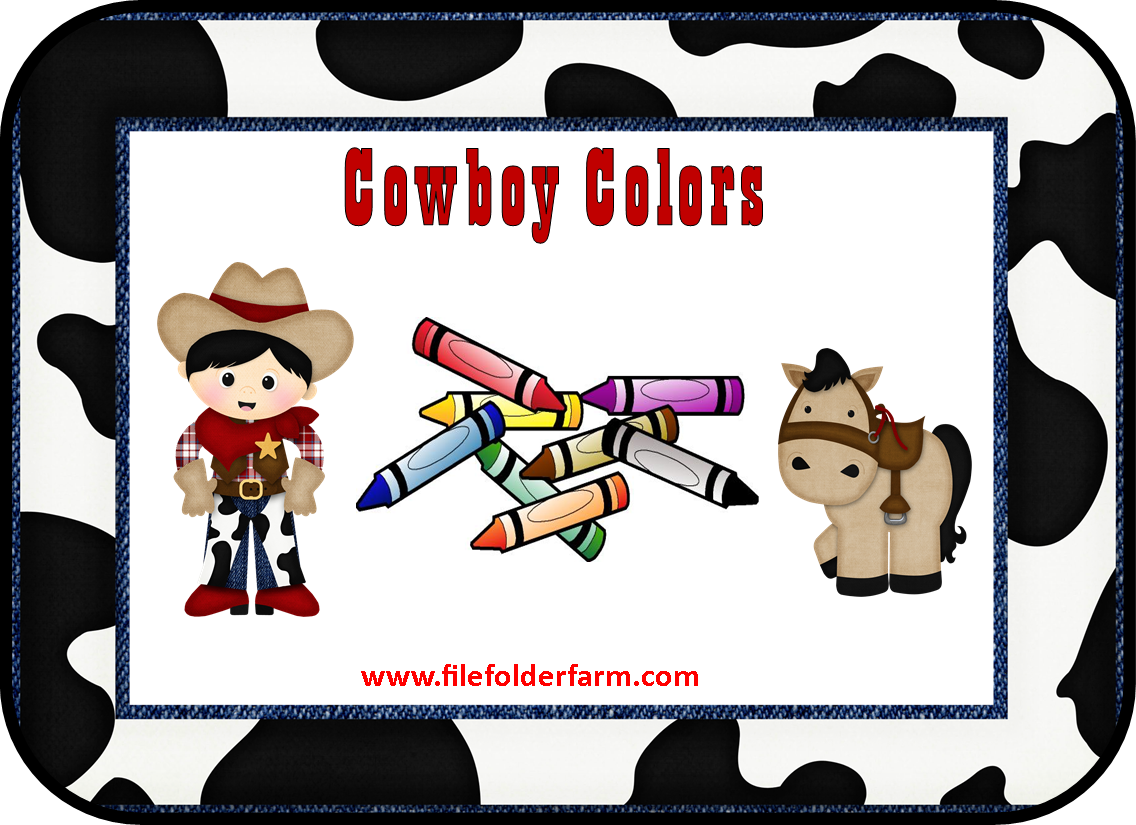 File Folder Farm: Cowboy Colors