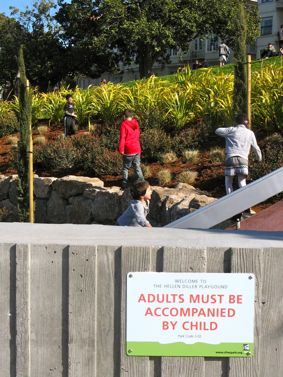 Playground with a View (and need of stroller valet)