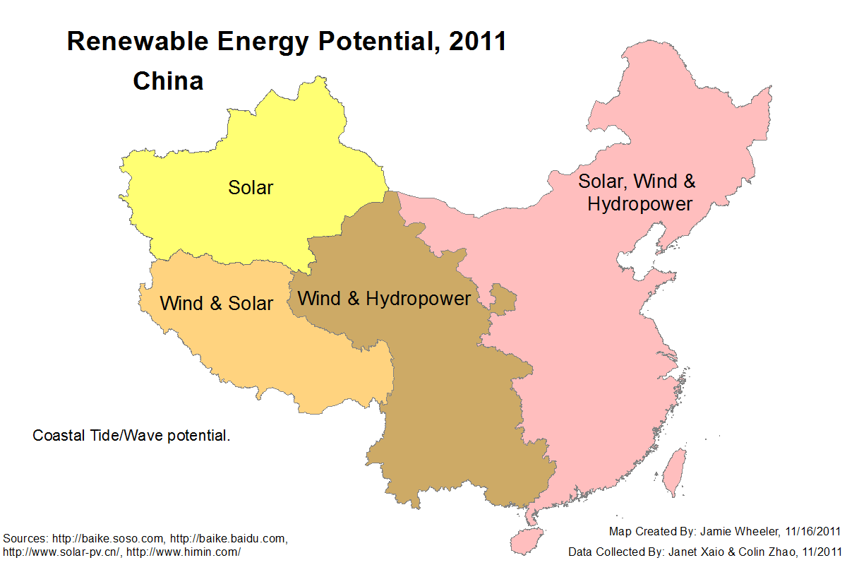 Renewable Energy Maps: China