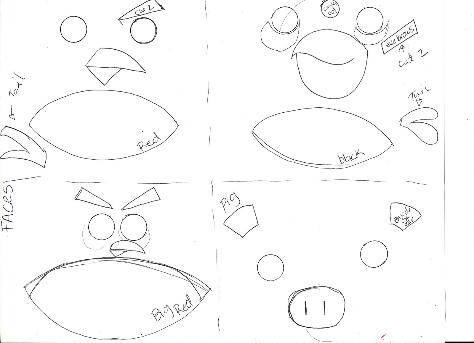 Ginny's Creations: Angry birds templates