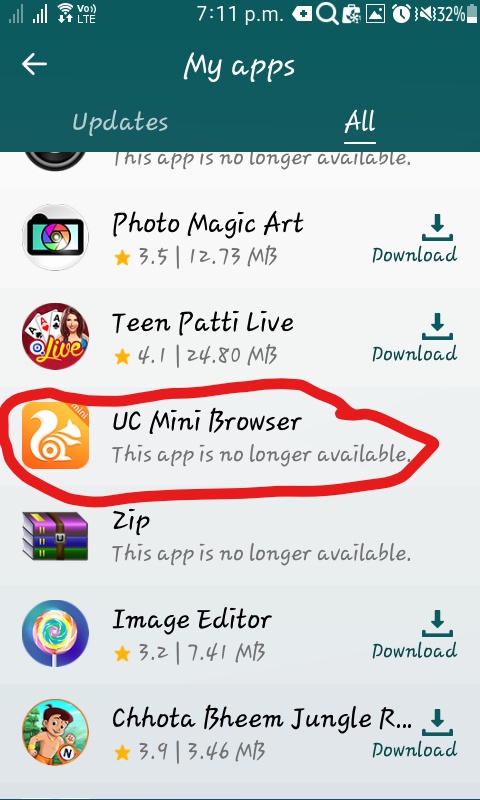 Install uc mini and Acl app after removing from tizen store ...