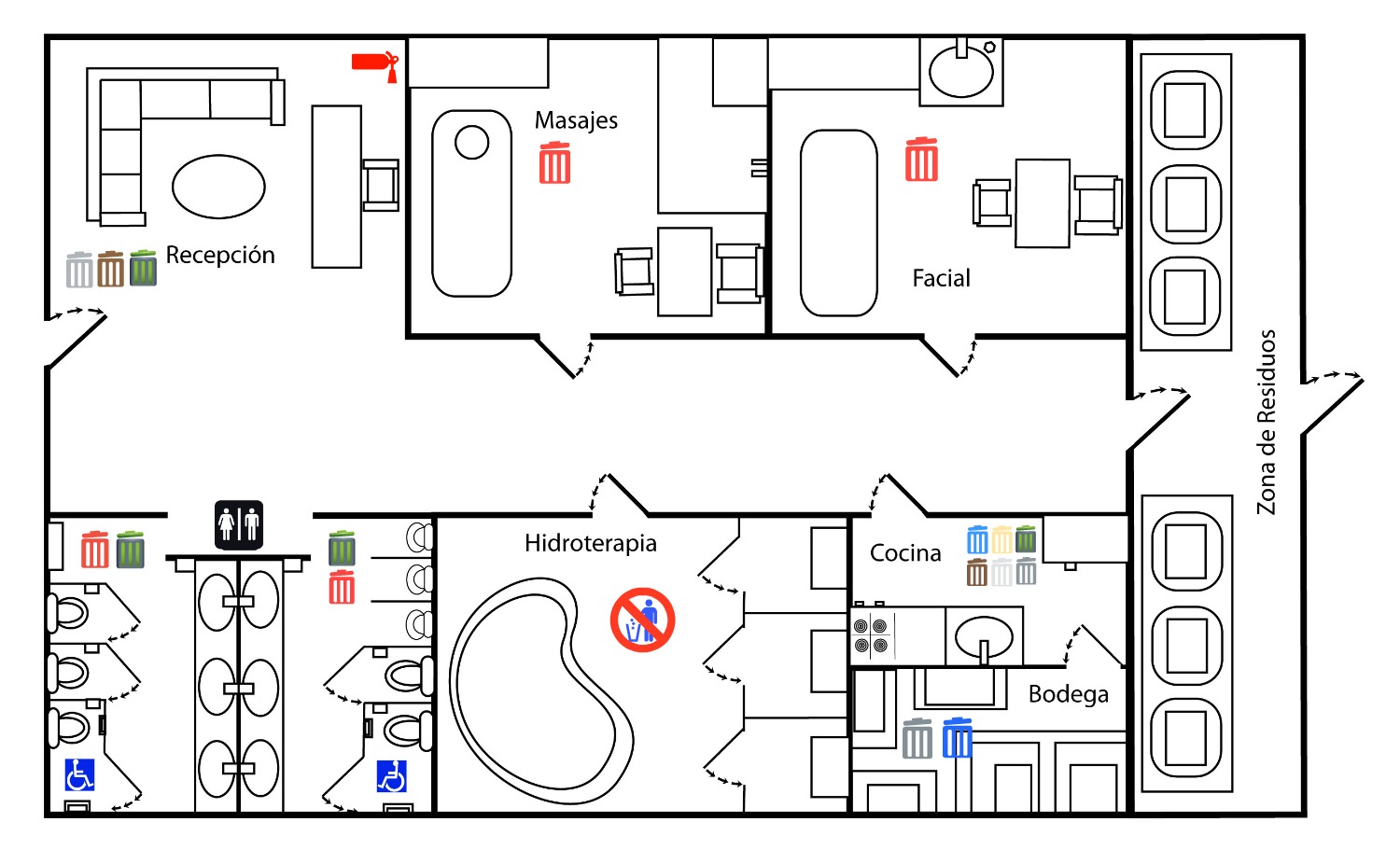 Zebra Spa y Maquillaje Profesional: Planos de Zebra