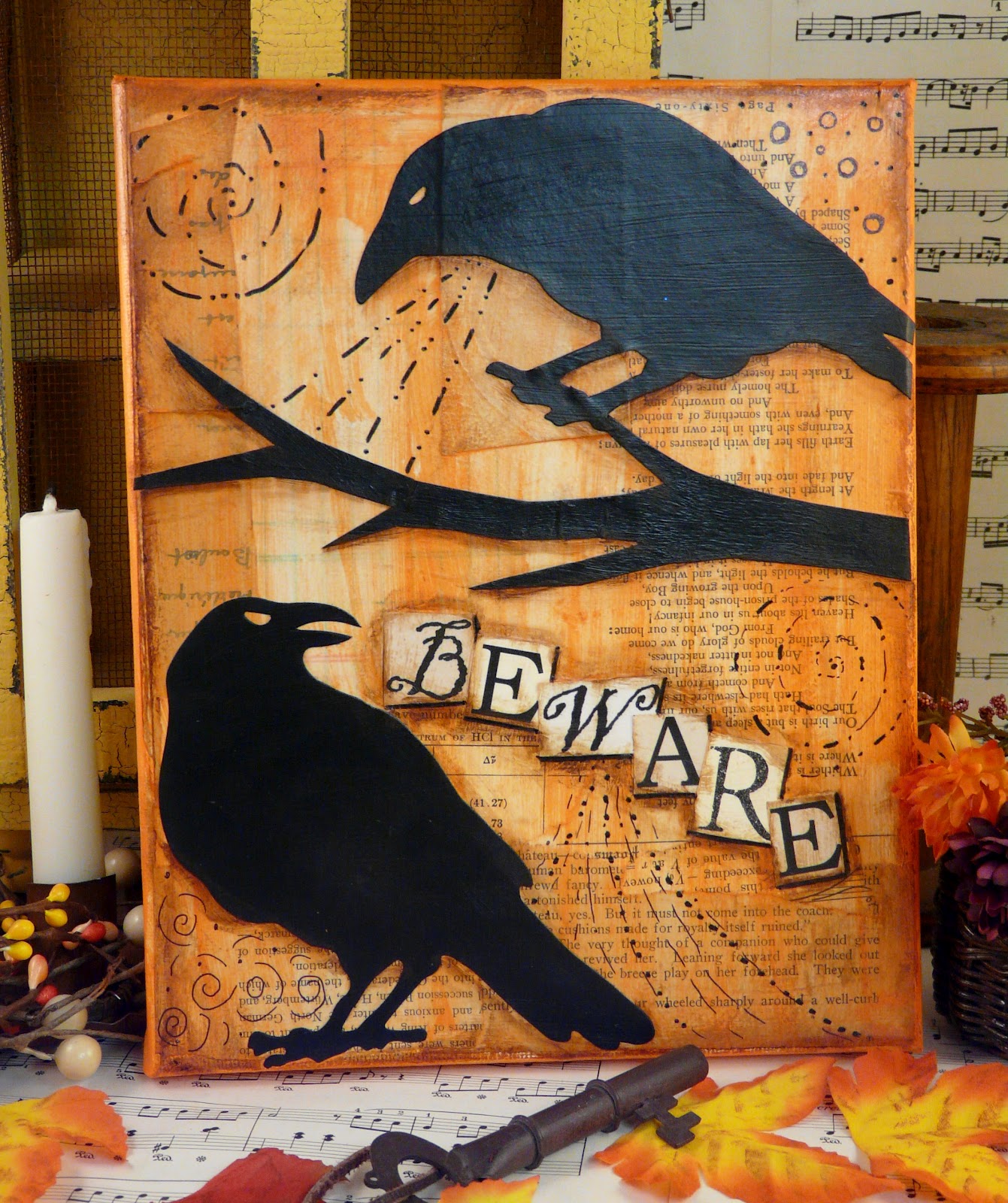 Hudson's Holidays - Designer Shirley Hudson: Easy Halloween Crow ...