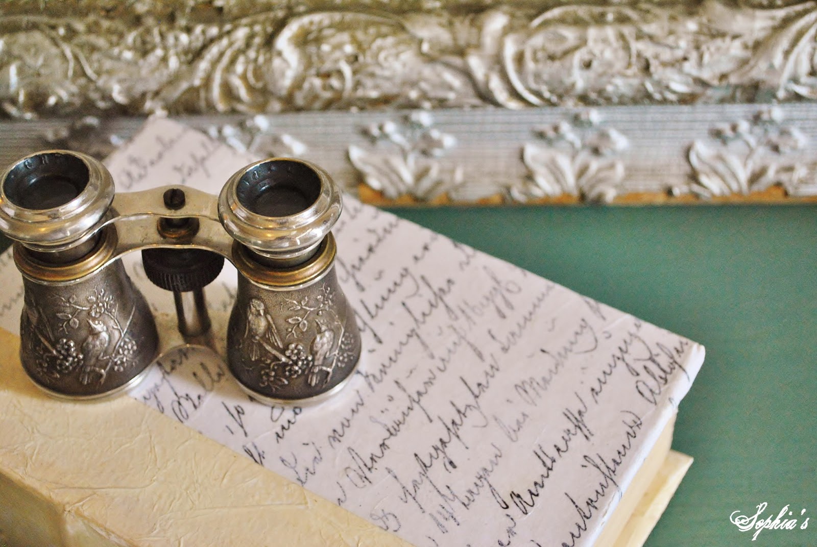 Sophia's: Kitchen Scale, Ironstone, and French Opera Glasses