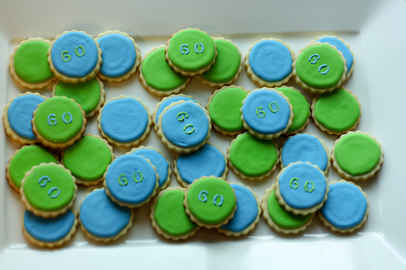 Auntie Caitlin's Creations: 60th Birthday Cookies