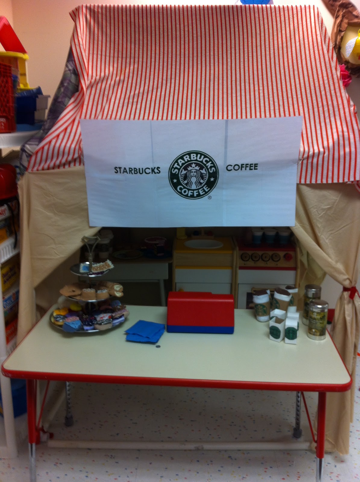 Kiddos, Crayons, and Caffeine!: Coffee Shop Dramatic Play area