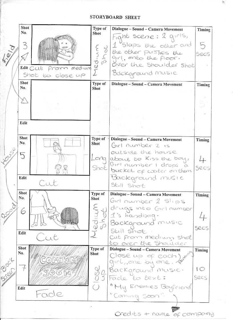 Alice Briggs: Trailer Storyboard