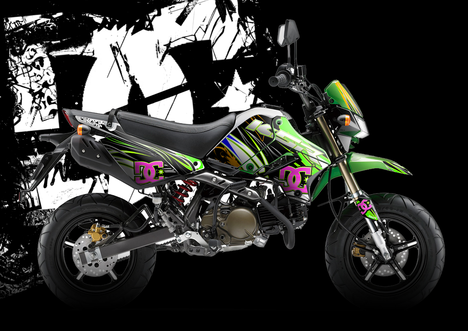 Decals stickers Kit kawasaki KSR 110 series