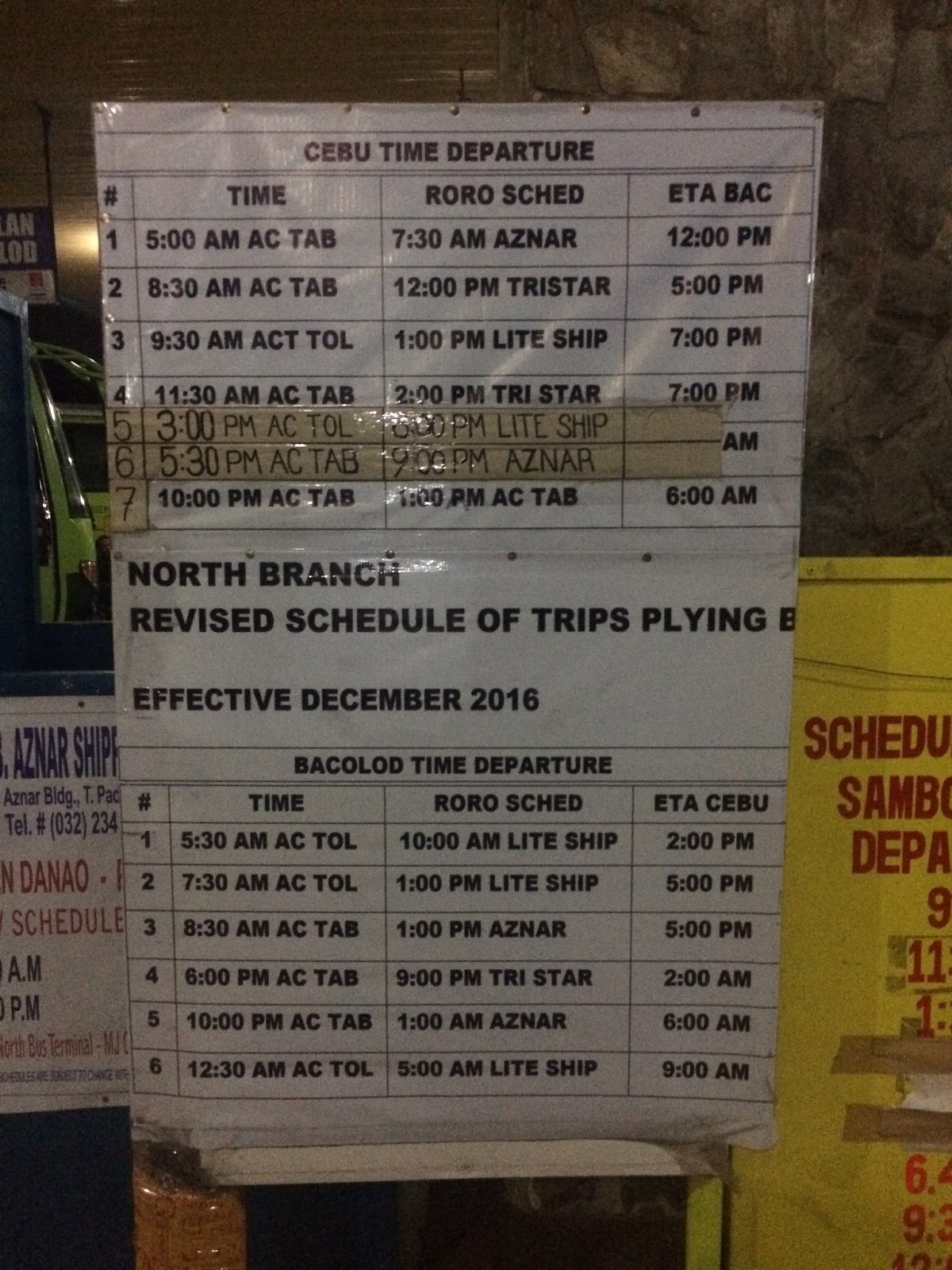 Travelling from Cebu to Bacolod via Toledo-San Carlos and Don Salvador ...