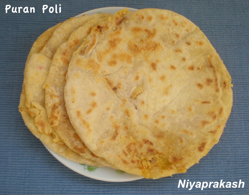 Niya's World: Puran Poli / Pooran Poli / Holige (with sugar)