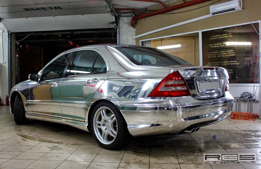 Mercedes-Benz W203 Chrome Chrime wrap | BENZTUNING