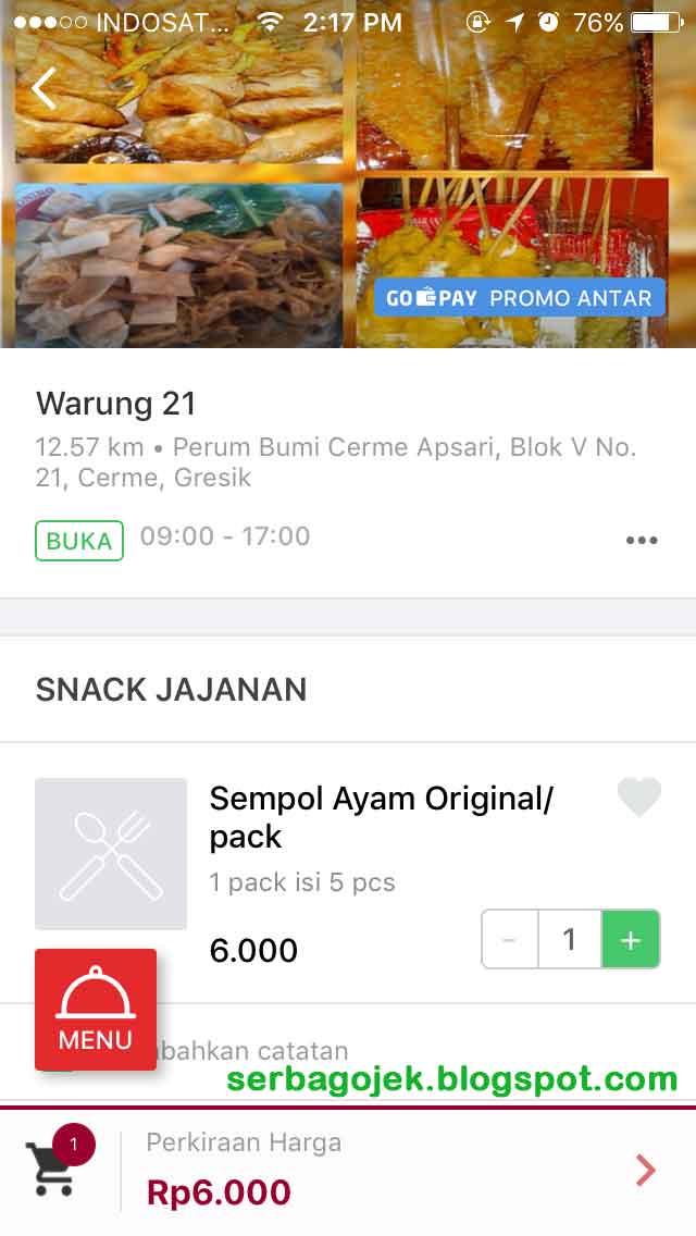 Cara Menggunakan Go Food Untuk Pesan Makanan Lewat GoJek